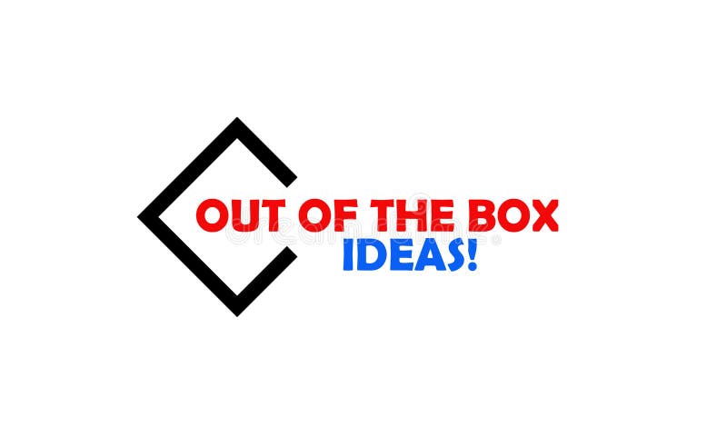 Out of the Box Illustration Stock Illustration - Illustration of ...