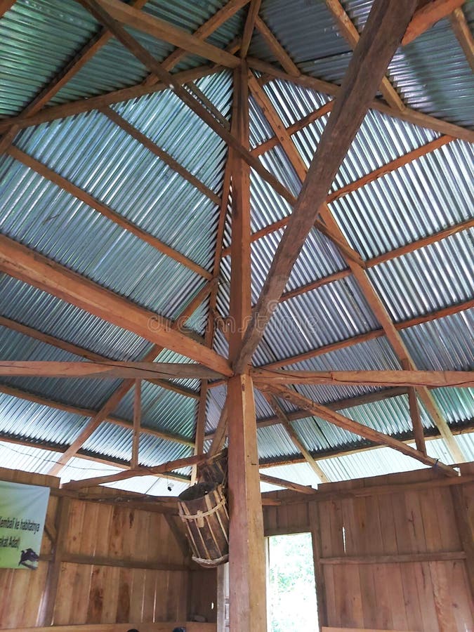 Ceiling View of Traditional Houses from a Low Angle Stock Photo - Image ...