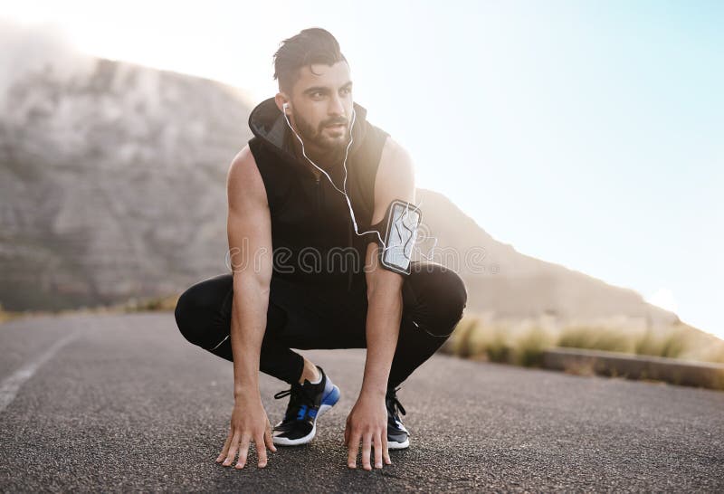 Every Workout Makes a Difference. a Sporty Young Man Exercising ...