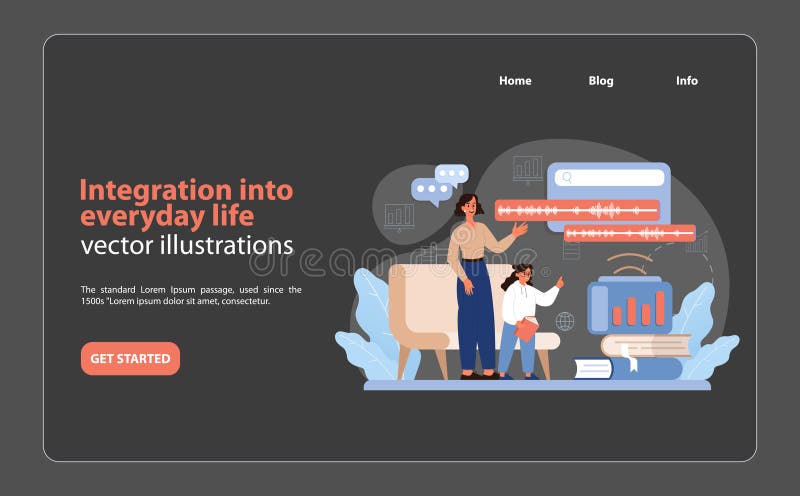 Everyday Brand Integration. Illustration Highlighting Stock Vector ...