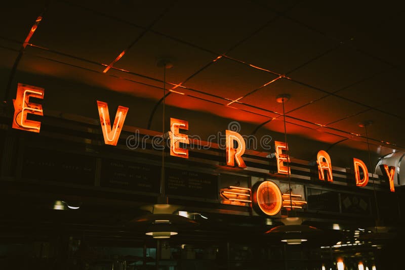 Everyday Diner Vintage Sign, Hyde Park, New York Editorial Stock Image ...