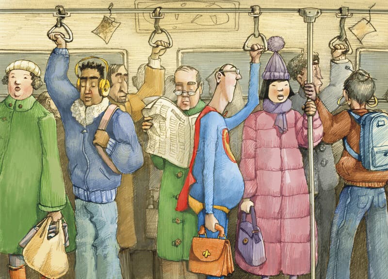 Everyday heroes stock illustration. Illustration of cartoon - 79666561