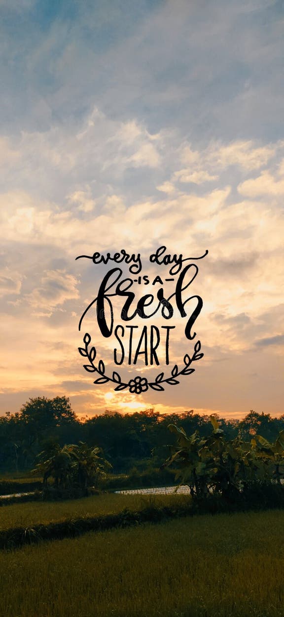 Everyday ia a fresh start stock photo. Image of horizon - 194318544