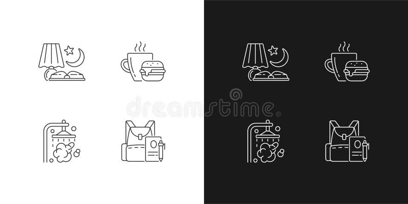 Everyday Routine Line Art Icons Stock Illustrations – 99 Everyday ...