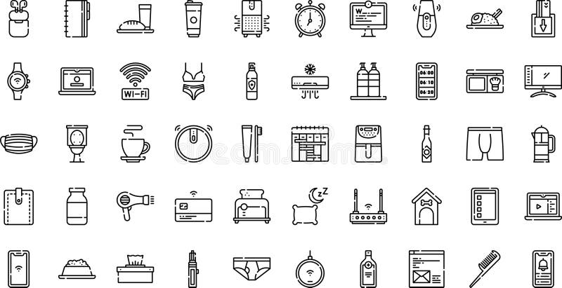 Everyday Stuff Icons High-Quality Vector Icons Collection with Editable ...