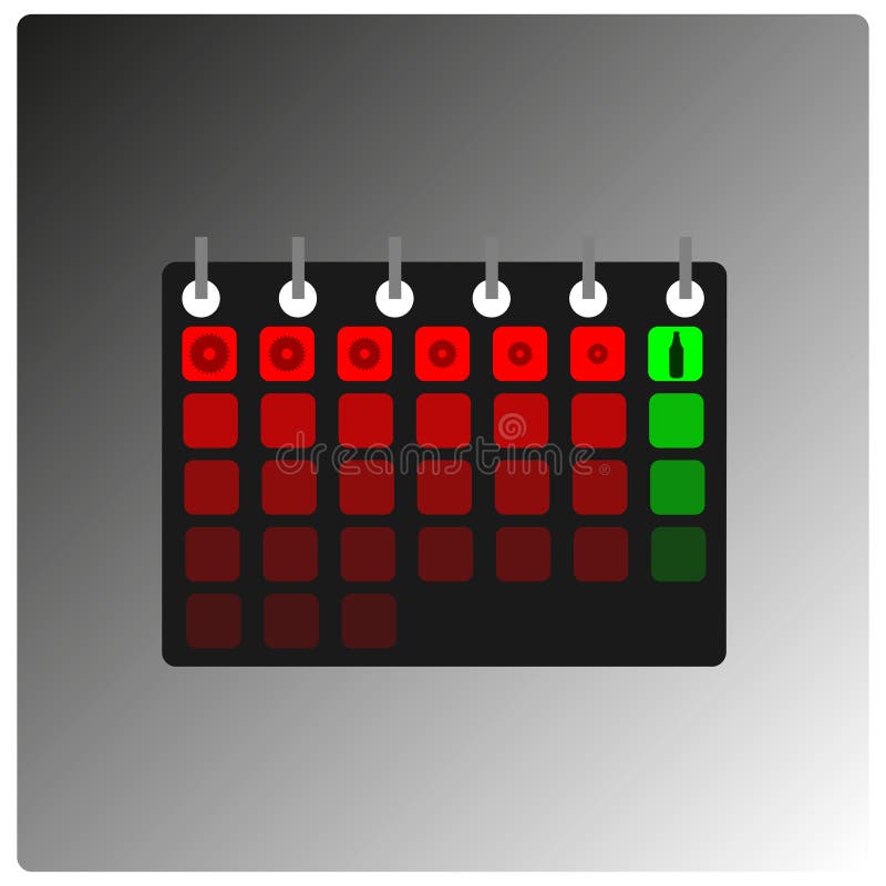 Everyday Work and Fun Weekend. Stock Vector - Illustration of symbol ...