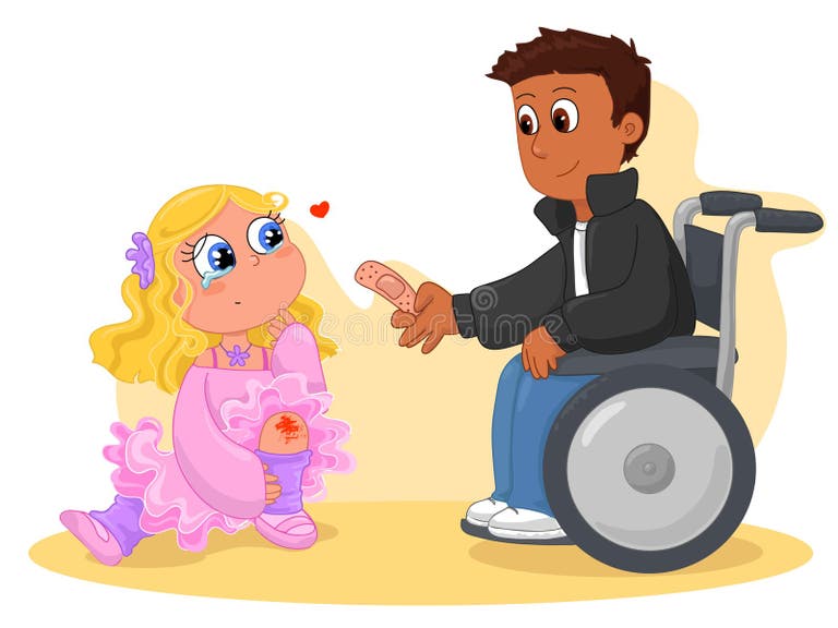 Everyone Can Need Help Vector Stock Vector - Illustration of disabled ...