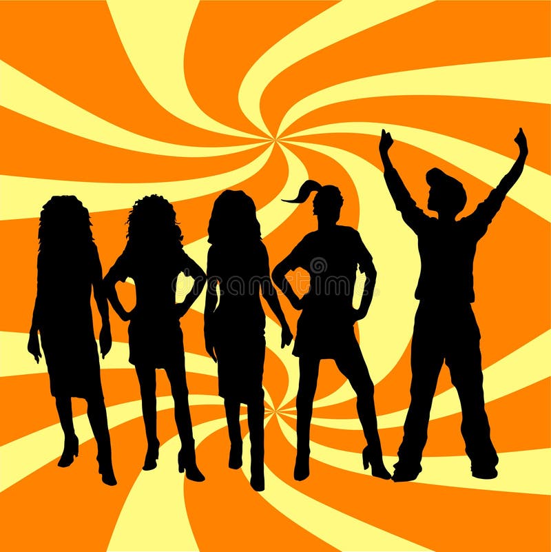 Everyone dance! stock vector. Illustration of dance, wallpaper - 187374