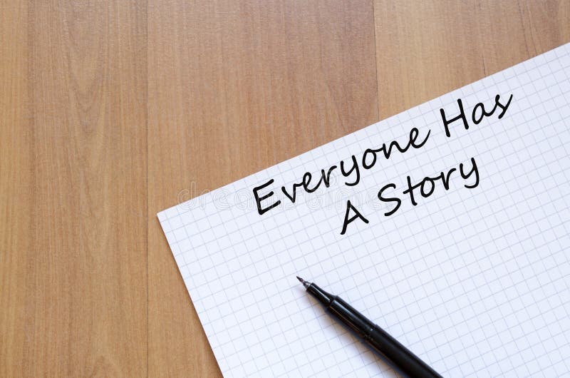 Everyone Has a Story Concept Stock Image - Image of connectivity ...