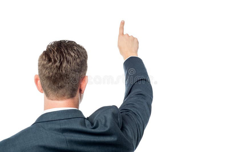 Everyone look out there stock photo. Image of indicating - 54770960