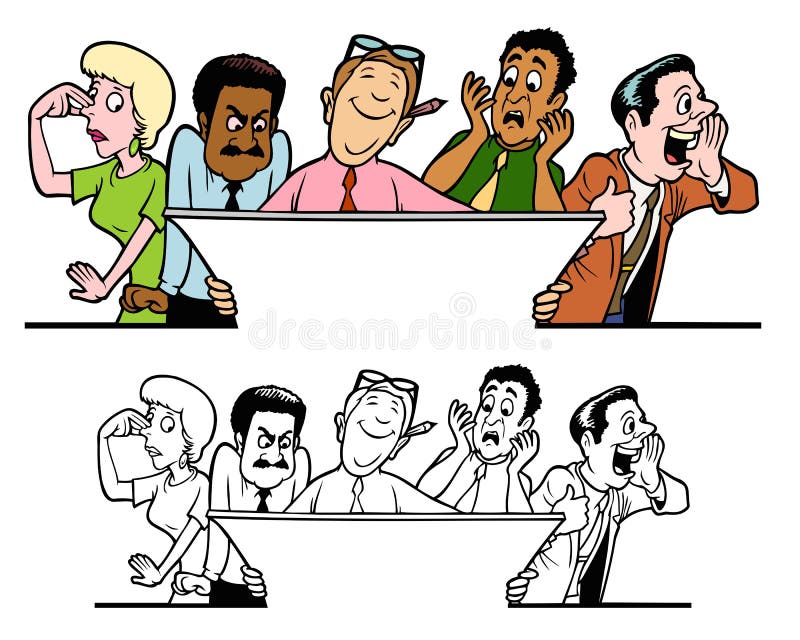 Everyone`s Response To the Layout is Different Stock Vector ...