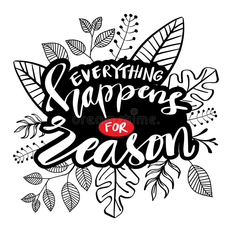 Everything Happens for a Reason Stock Vector - Illustration of ...