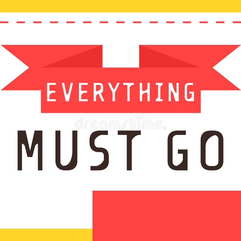 Everything Must Go Sign Stock Illustrations – 46 Everything Must Go ...