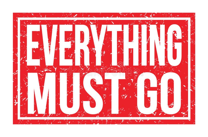 Everything Must Go Sale Flag Stock Illustration - Illustration of mall ...