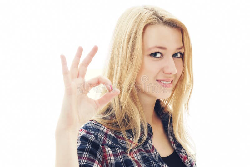 Everything is Okay stock photo. Image of hair, hand, head - 29482776