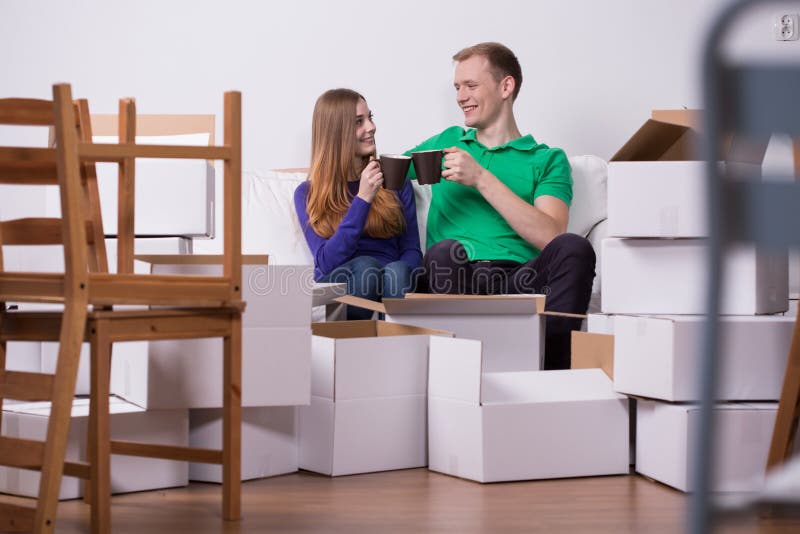 Everything Packed, we Re Ready To Move Out Stock Photo - Image of ...