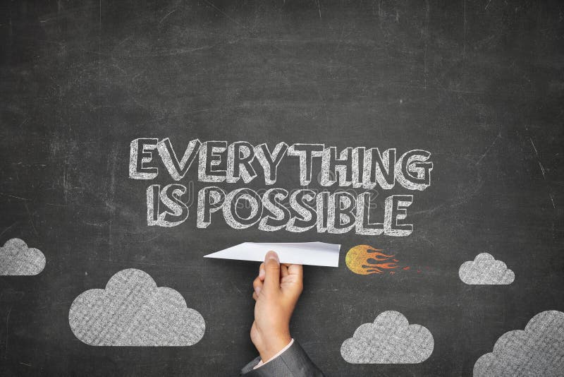 Everything is Possible Concept Stock Image - Image of people, likely ...