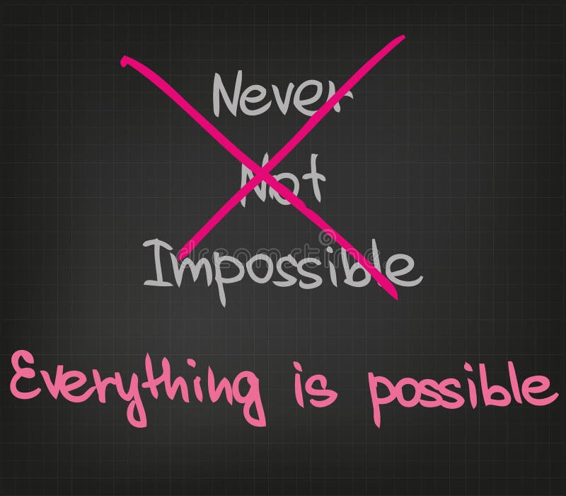 Everything is possible stock vector. Illustration of business - 39026091