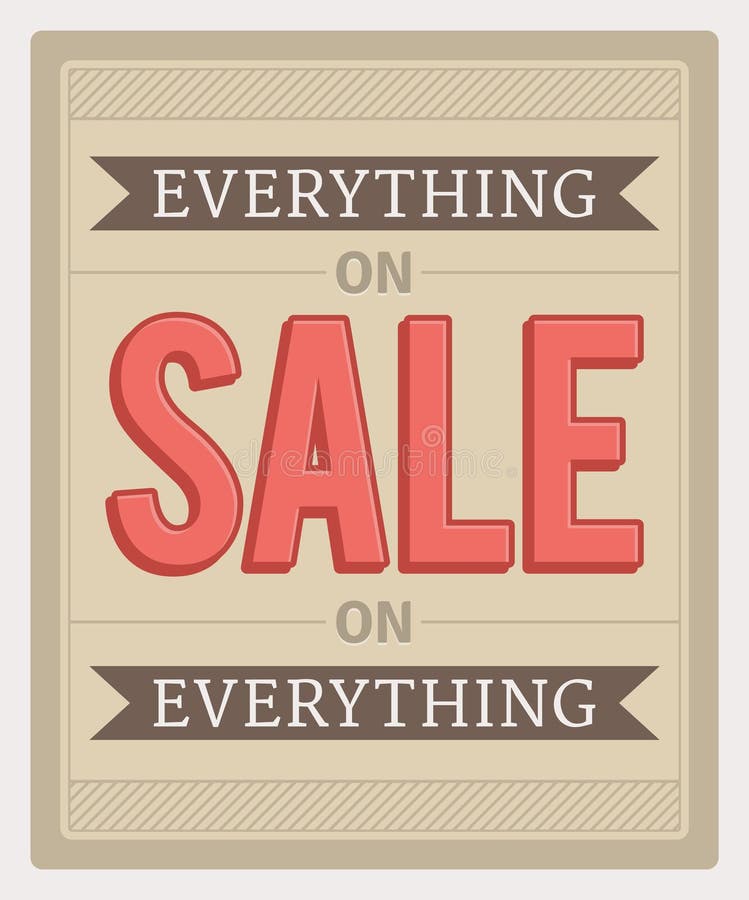 Everything is on Sale Coupons Stock Vector - Illustration of scissors ...