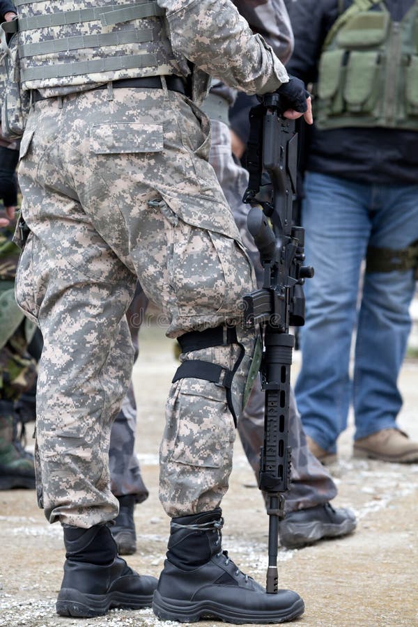 The Airsoft Game is about To Begin Stock Image - Image of lock, fighter ...