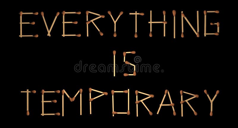 Everything is temporary stock illustration. Illustration of eternity ...