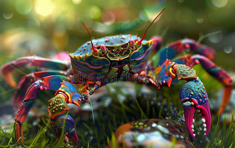 Everything You Need To Know about Rainbow Crabs -Generative Ai Stock ...