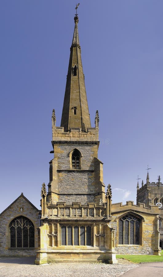 Evesham stock image. Image of church, three, lawrence - 4214035