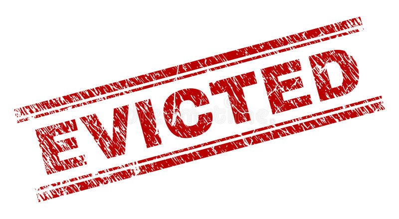 Grunge Textured EVICTED Stamp Seal Stock Vector - Illustration of ...