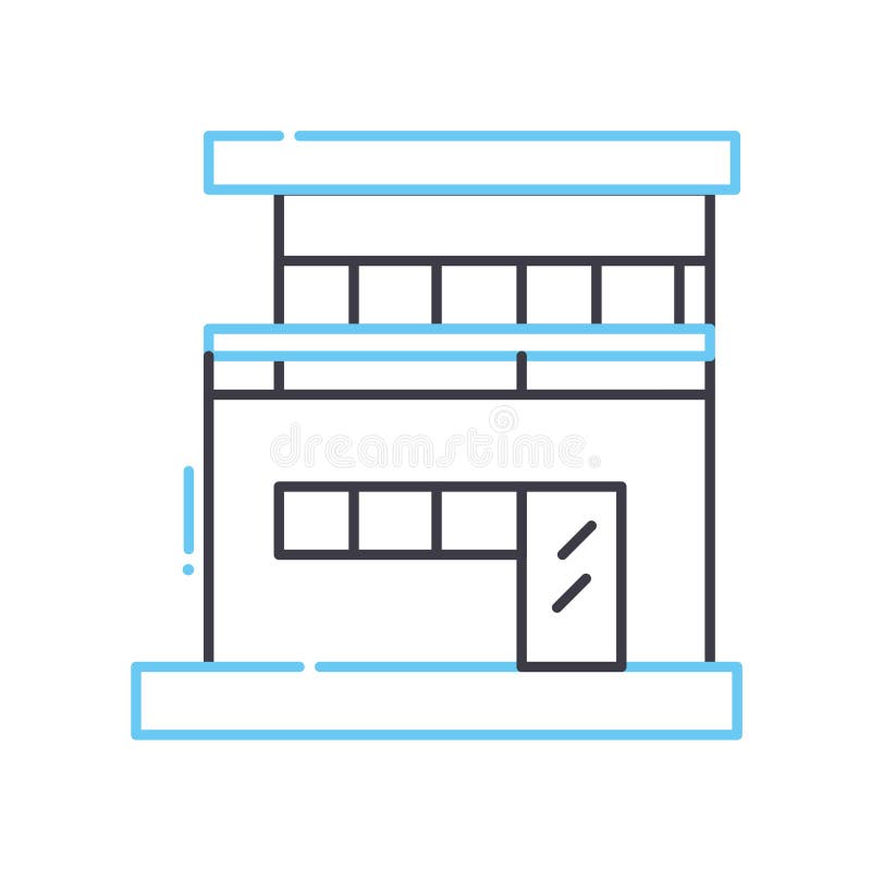 Lessor Icon, Black Vector Sign with Editable Strokes, Concept ...