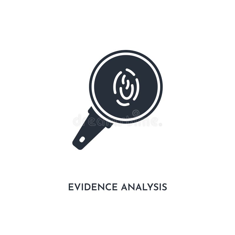 Evidence Analysis Icon. Simple Element Illustration. Isolated Trendy ...