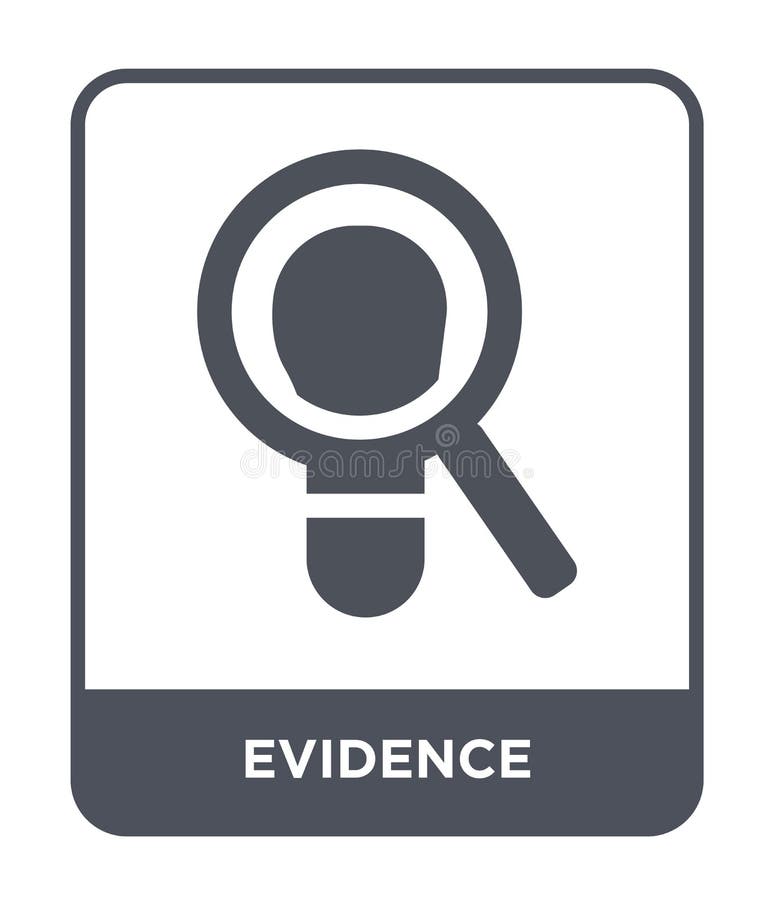 Evidence Icon. Trendy Modern Flat Linear Vector Evidence Icon on Stock ...