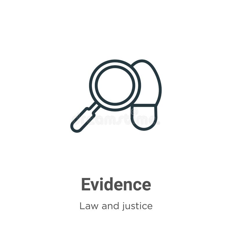 Evidence Icon. Trendy Flat Vector Evidence Icon On White Background ...