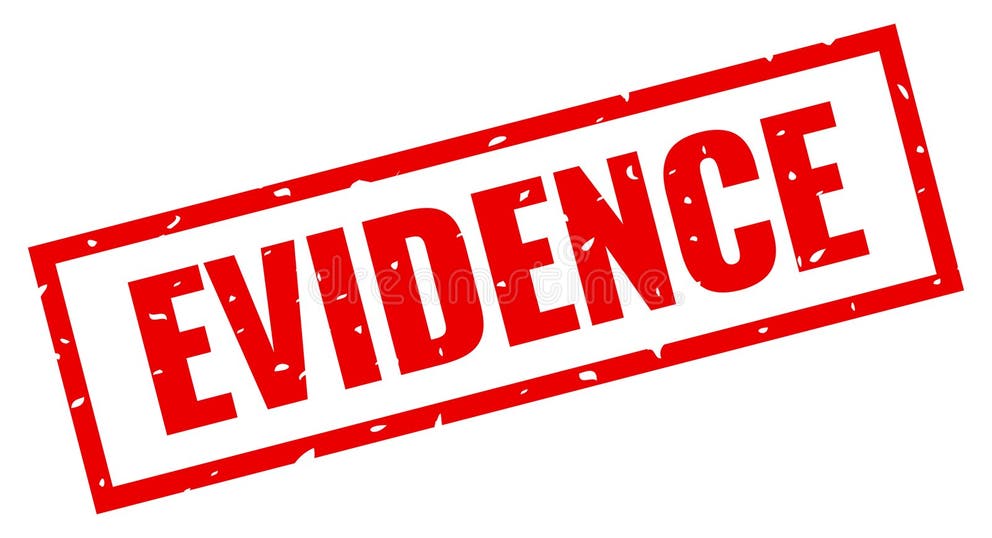 Evidence Rectangular Rubber Stamp Stock Vector - Illustration of ...