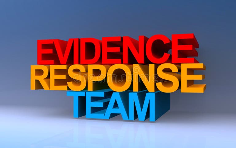 Evidence Response Team on Blue Stock Illustration - Illustration of ...