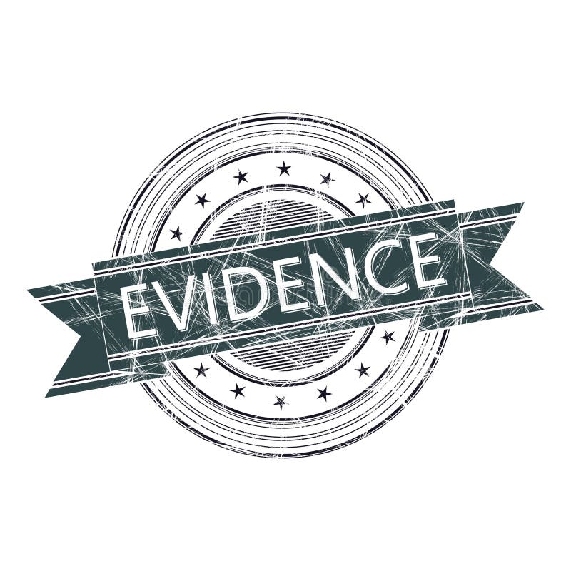 Evidence stamp stock vector. Illustration of sign, stamp - 85117599