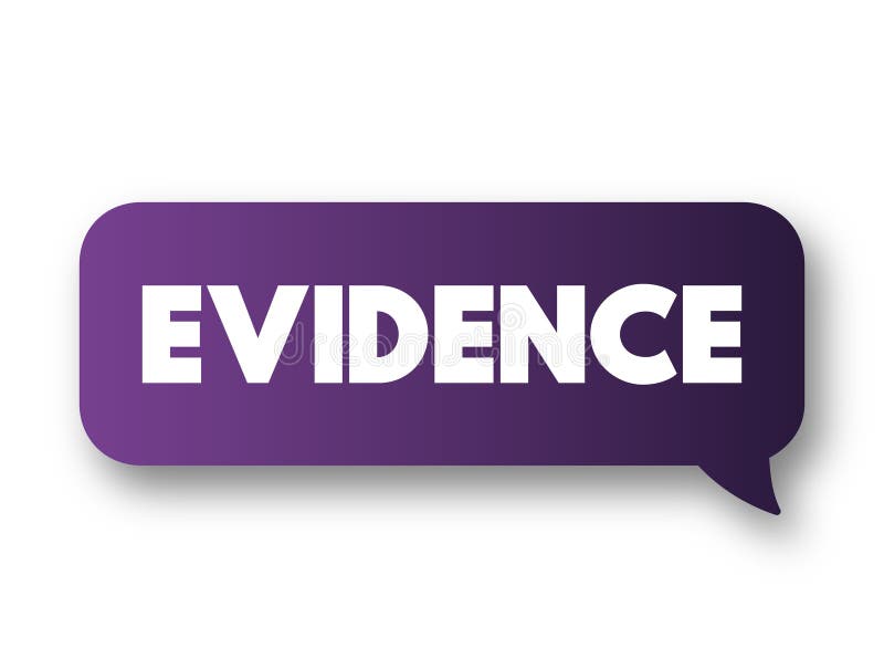 Evidence Text Concept Button on Keyboard for Presentations and Reports ...