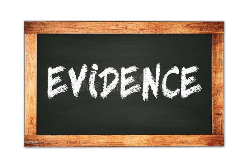 Evidence Text Concept Button on Keyboard for Presentations and Reports ...