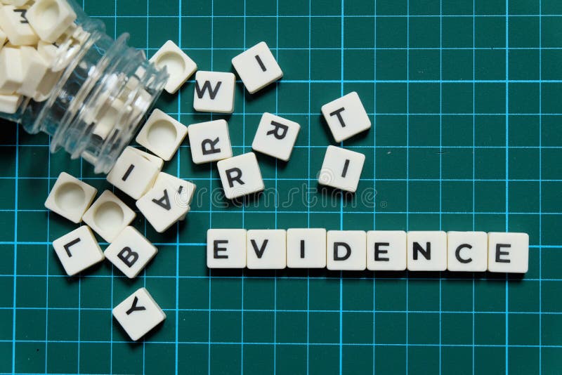 Evidence word gr stock photo. Image of witness, jurisdiction - 81401258
