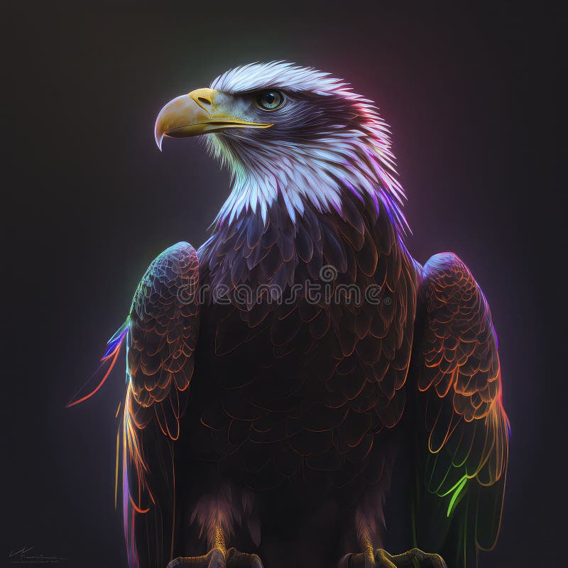 Evil Angry Bird in Red Flame. Ai Generated Stock Illustration ...