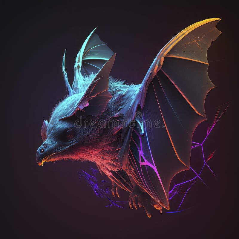 Evil Angry Bird in Red Flame. Ai Generated Stock Illustration ...