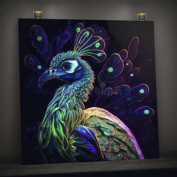 Evil Angry Bird in Red Flame. Ai Generated Stock Illustration ...