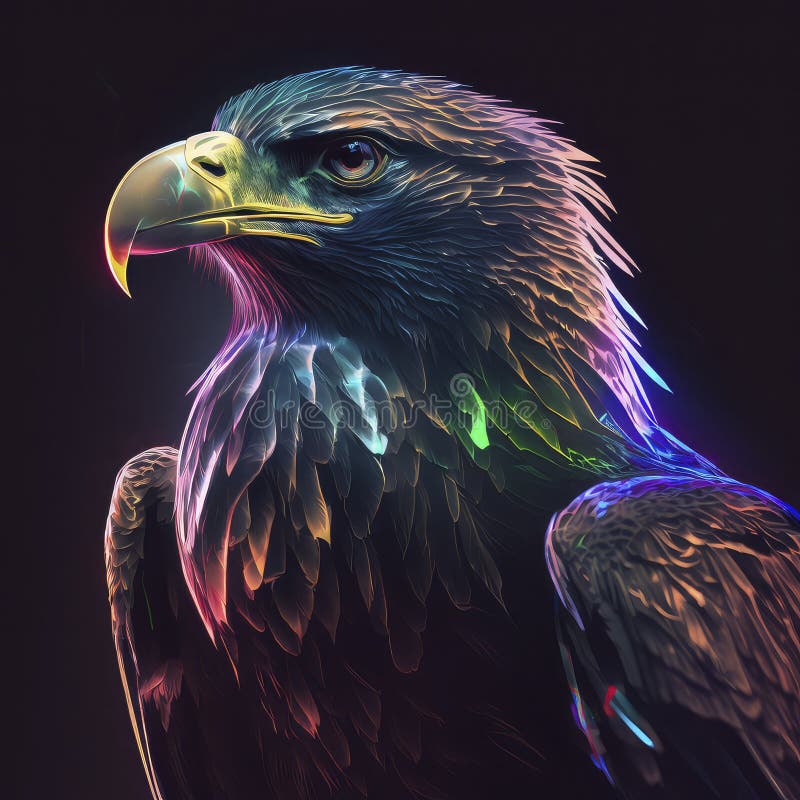 Evil Angry Bird in Red Flame. Ai Generated Stock Illustration ...