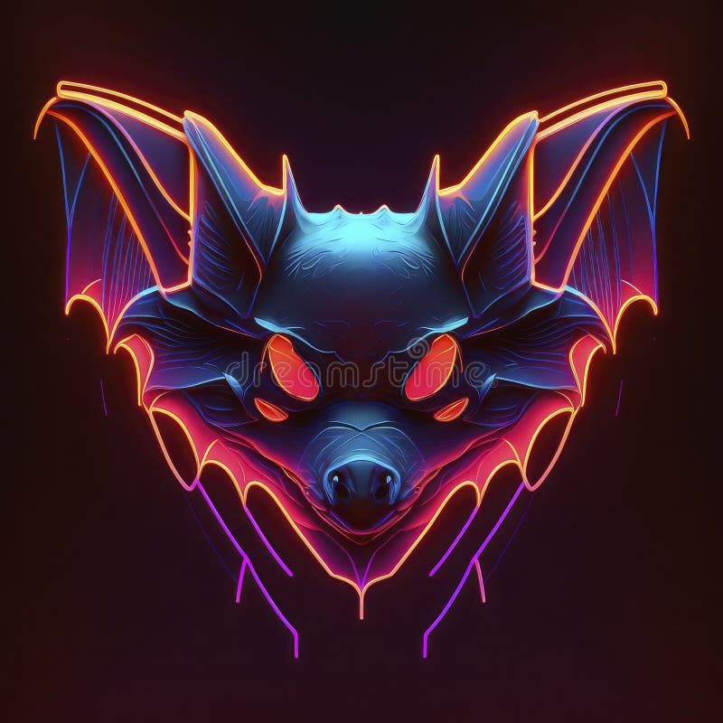 Evil Angry Bird in Red Flame. Ai Generated Stock Illustration ...