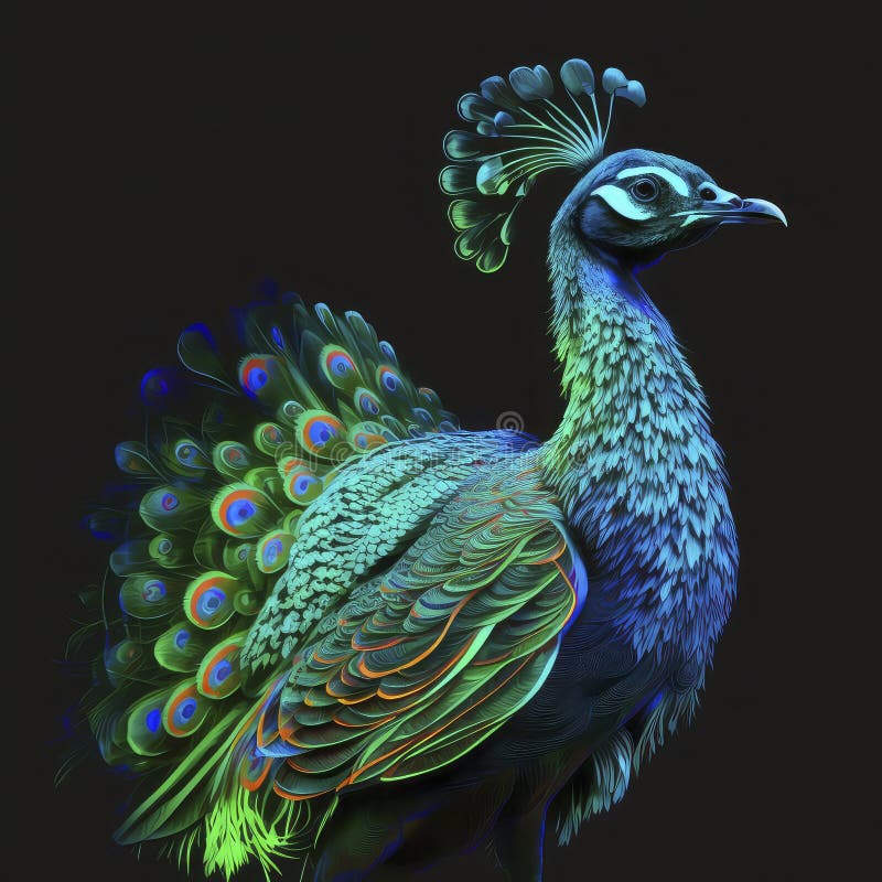 Evil Angry Bird in Red Flame. Ai Generated Stock Illustration ...