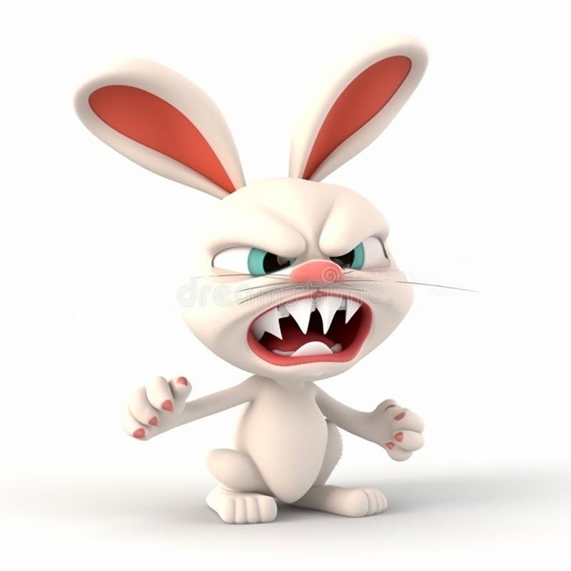 Evil White Rabbit Stock Illustrations – 294 Evil White Rabbit Stock ...