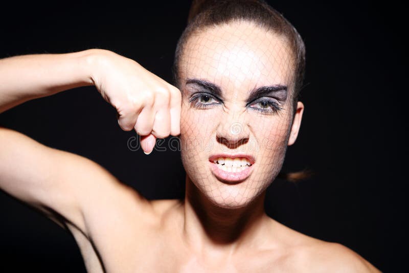 Evil, angry, strong stock photo. Image of angry, mesh - 45720628
