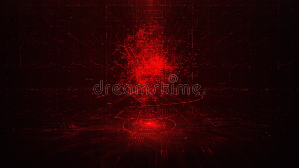 Evil Artificial Intelligence AI Concept Stock Image - Image of ...