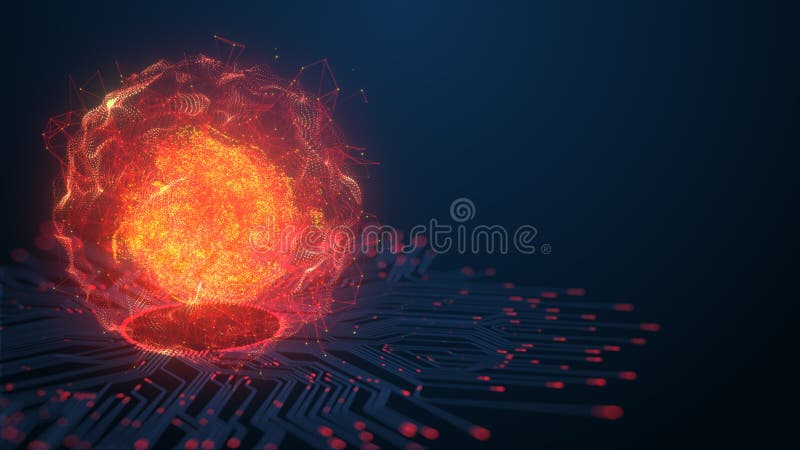 Evil Artificial Intelligence, Humanoid Alien Robot. Robot with ...