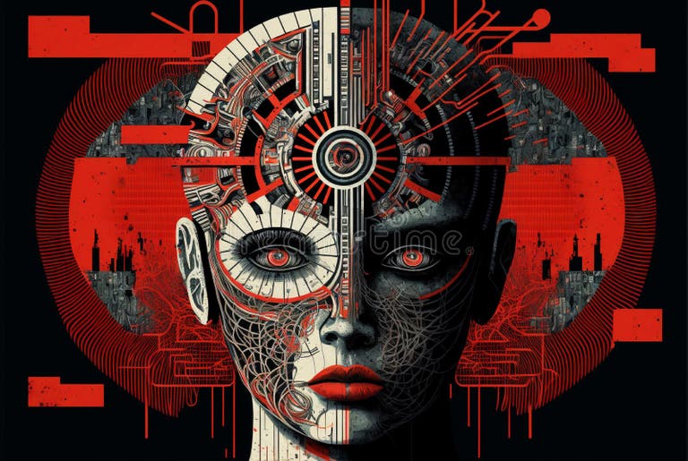 Evil Artificial Intelligence, Robot Metallic Figure, Science Fiction ...