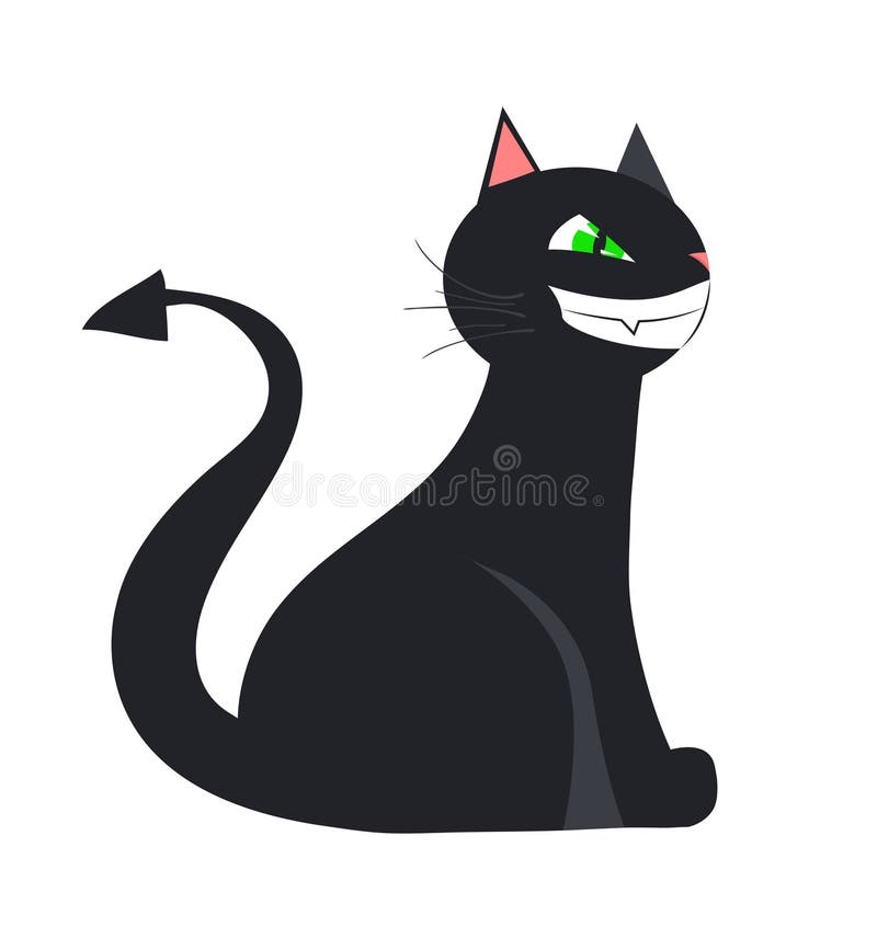 Cartoon Evil Black Cats
